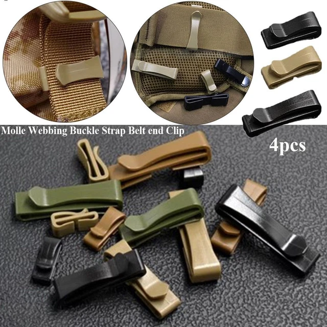PLASTIC MOLLE WEBBING Buckle 2 Colors Closing Clip Outdoor Tool $12.43 ...