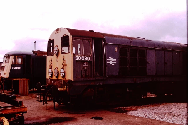 BRITISH RAIL BR Diesel Electric Loco 20030 & 84008 Slide 1283 £3.99 ...