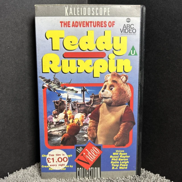 ADVENTURES OF TEDDY Ruxpin, VHS Video Tape, Rare, UK Release, ABC Video ...