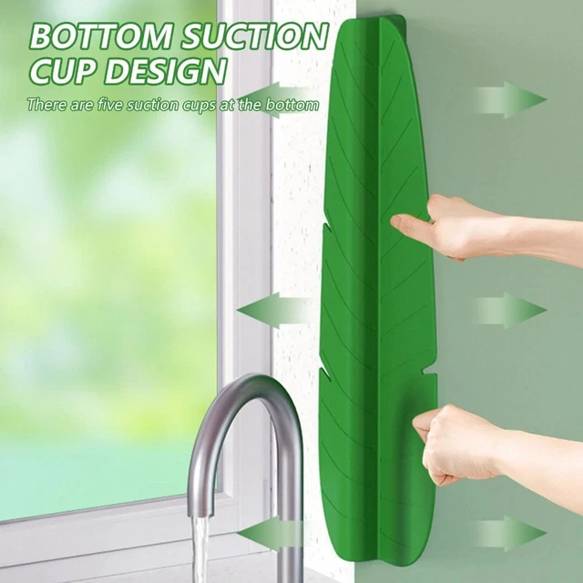 REUSABLE WATER TANK Baffle Silicone Water Barrier Sink Splash Guard ...