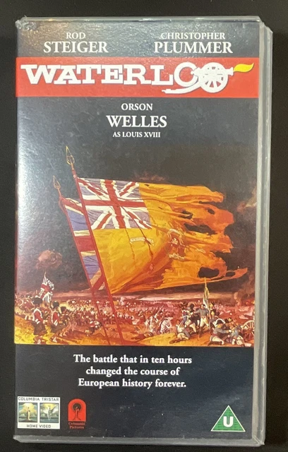 WATERLOO, VHS VIDEO, Orson Wells, Rod Steiger, Christopher Plummer £2. ...