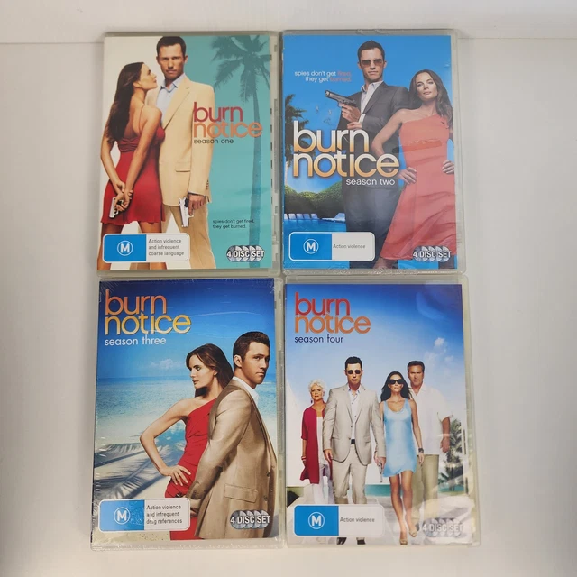 BURN NOTICE SEASON 1 2 3 4 DVD TV series CIA Drama Region 4 EUR 18,60 - PicClick FR
