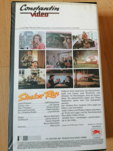 VHS RARITÄT: LEIF GARRETT in SHAKER RUN (1985) MIT WENDECOVER NUR AUF ...