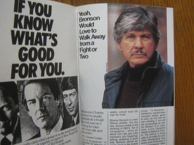 1986 TV GUIDE (CHARLES BRONSON/SHANNON TWEED/SUZANNE PLESHETTE/NICOLAS ...