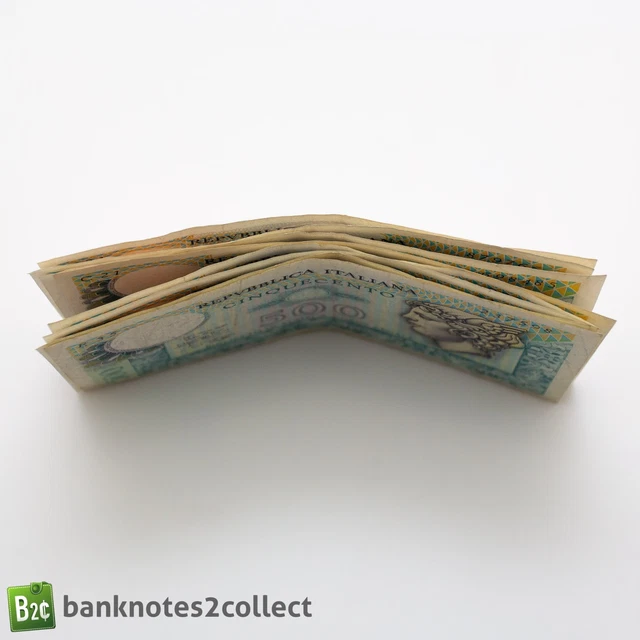 ITALY: 8 X 500 Italian Lira Banknotes. £0.99 - PicClick UK