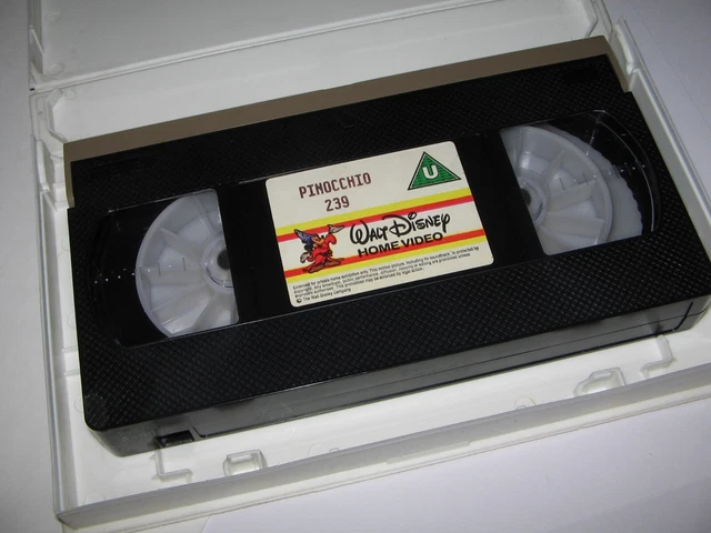 PINOCCHIO (1940) WALT DISNEY ANIMATED CLASSIC RARE BB VHS VIDEO Really ...