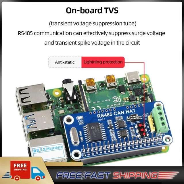 RS485 SPI CAN Bus Module Stable Long-Distance Communication for Raspberry Pi £12.35 - PicClick UK