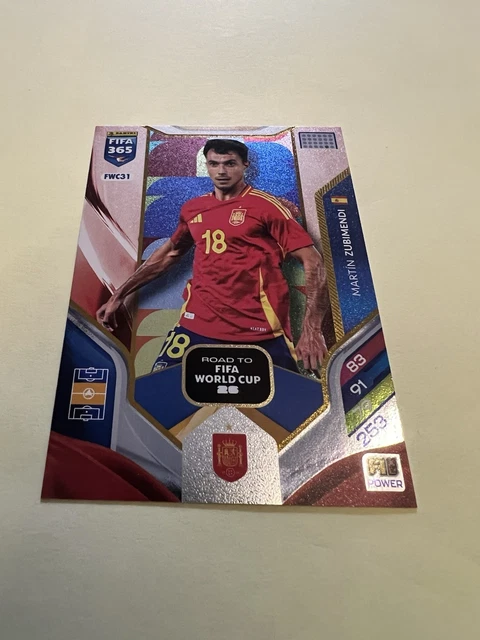 PANINI FIFA 365 Adrenalyn XL 2026 Martín Zubimendi FWC31 Road to FIFA ...