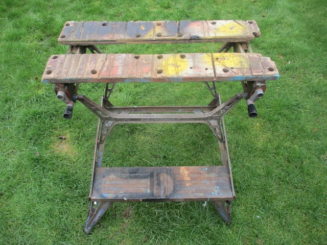 VINTAGE BLACK & Decker Workmate Dual Height Full Size Part Aluminium ...