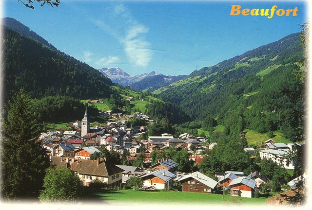 CARTE BEAUFORT SUR DORON Vue générale du village Au fond le Grand Mont EUR 3,45 - PicClick FR