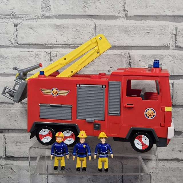 FIREMAN SAM JUPITER Fire Engine Truck 10.5" Light Sound Talking Push ...
