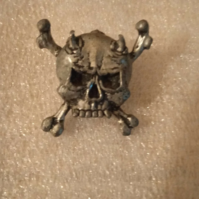 Tres Rare Pins Pins Tete De Mort Rock Anglais Métal 3d Signé Eur 2000 Picclick Fr