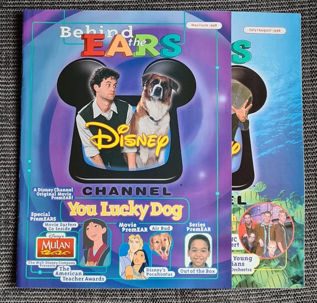 2 VINTAGE BEHIND The Ears Disney Channel Magazine: May/June & July ...