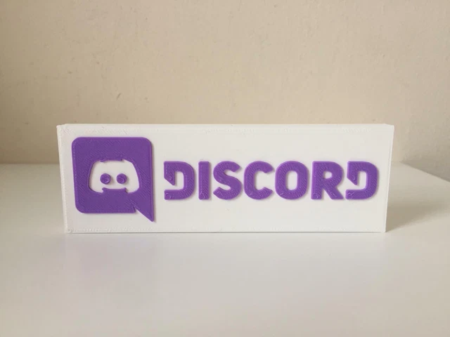 DISCORD LOGO VIDEO Game Collectible Display Text Ornamental Retro ...
