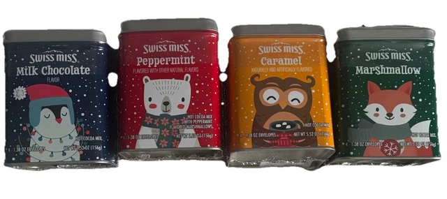 EIGHT CANS OF SWISS MISS- EMPTY CARAMEL HOT COCOA MIX TINS £37.25 ...
