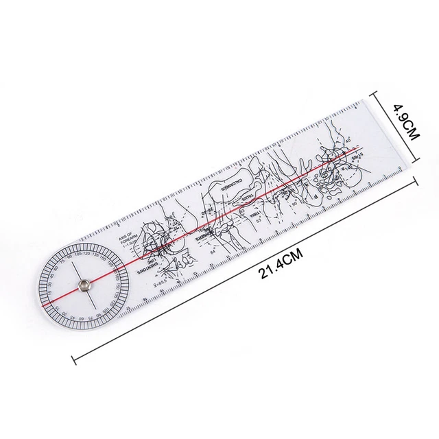 8INCH GONIOMETER ANGLE Medical Ruler Rule Joint Orthopedics Tool ...