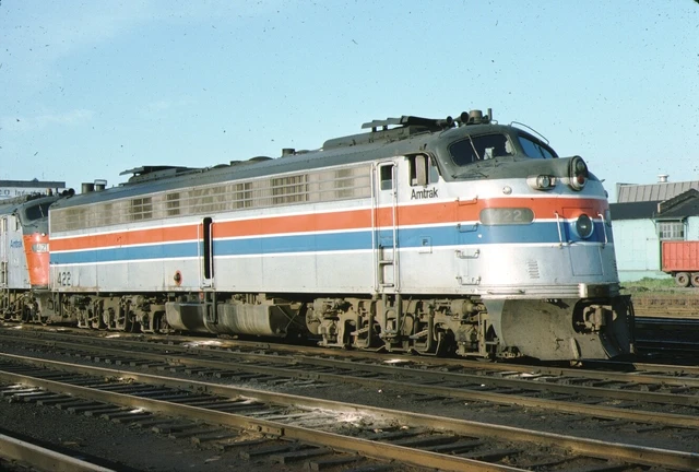 AMTRAK EMD E9A Kodachrome original Kodak Slide EUR 3,30 - PicClick FR
