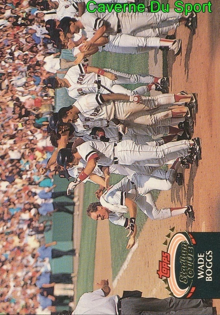 520 WADE Boggs Boston Red Sox Topps Baseball Card Stadium Club 1992 EUR 2,99 - PicClick FR