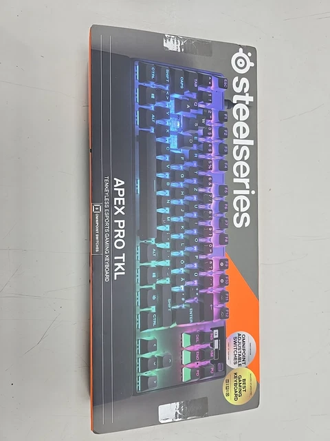 STEELSERIES APEX PRO TKL Gen 3 Mechanical Wired Gaming Keyboard - Black ...