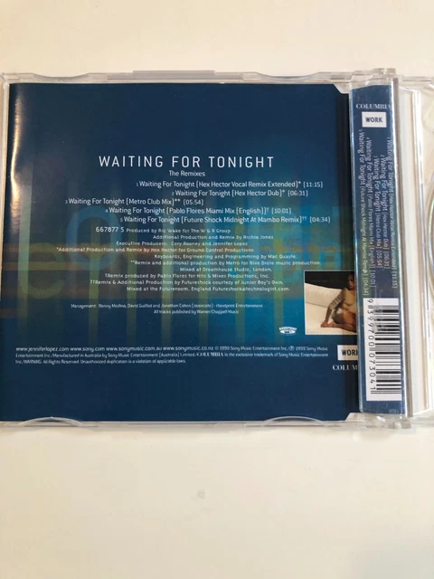 JENNIFER LOPEZ WAITING For Tonight THE REMIXES AUS CD SINGLE 1999 EUR 6 ...