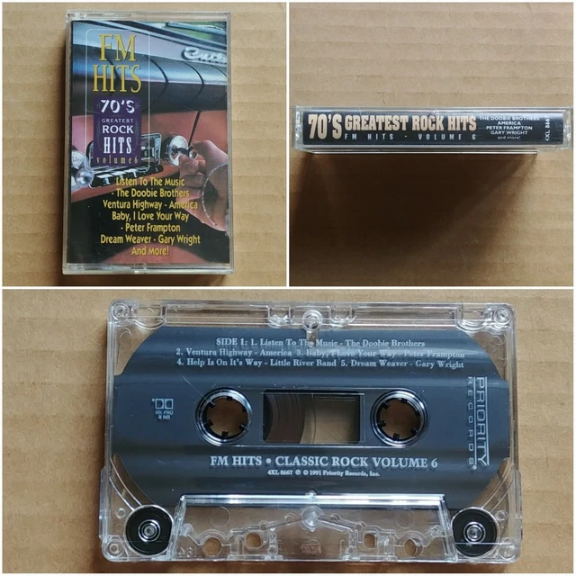 70 S GREATEST ROCK Hits Volume 6 FM Hits CASSETTE TAPE Peter Frampton 70-s-greatest-rock-hits-volume-6-fm-hits-cassette-tape-peter-frampton