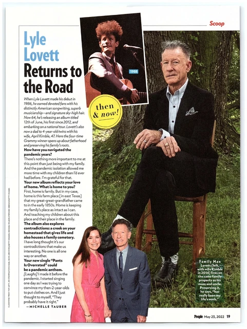 LYLE LOVETT WIFE FULL PAGE magazine CELEBRITY CLIPPING photo article ...