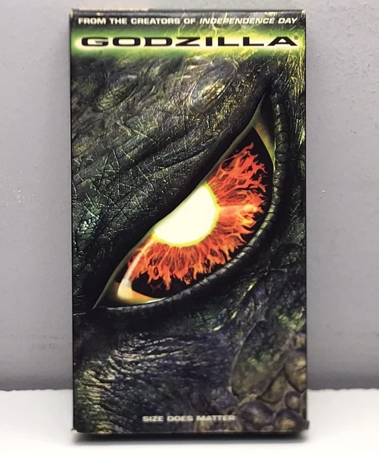 GODZILLA VHS 1998 Video Tape Mathew Broderick Rare VTG Movie BUY 2 GET ...