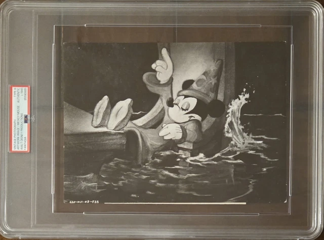 MICKEY MOUSE, DISNEY Fantasia, Sprcerers Aprentice 1940, PSA/DNA Type ...