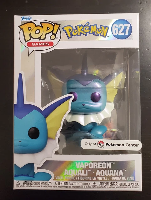 FUNKO POP! VAPOREON 627 Pearlescent Pokemon Center Exclusive Sticker EUR 39,99 - PicClick IT