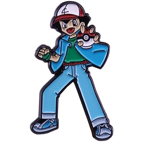 POKEMON ASH KETCHUM Enamel Pin Badge £4.50 - PicClick UK