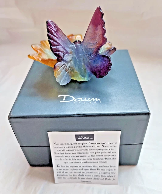 VIDE POCHE PAPILLON DAUM.Sculpture Daum.Cristal Daum.Butterfly Daum.Daum crystal EUR 375,00 ...