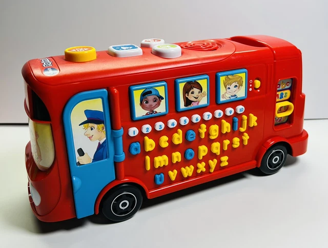 VTECH RED PLAYTIME Educational Bus With Alphabet Sounds Playset £7.99 ...