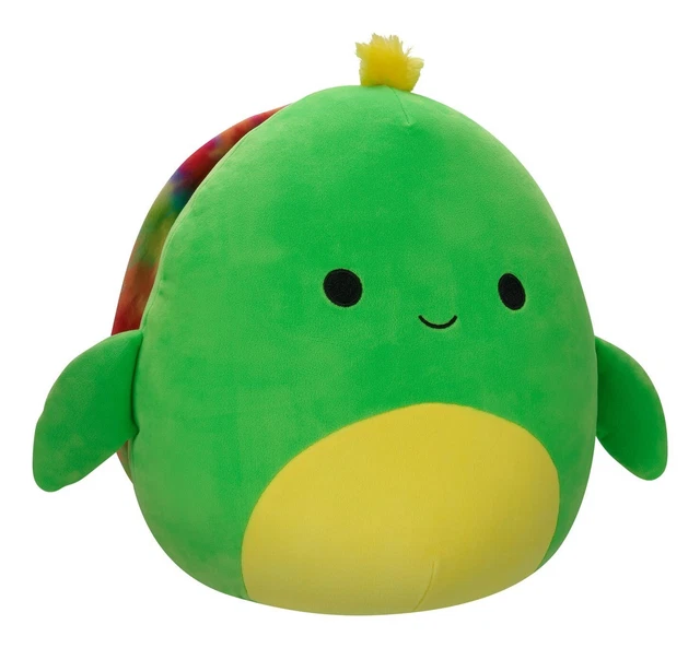 SQUISHMALLOWS 12 INCH Lars The Sea Turtle With Rainbow Tie Dye Shell ...