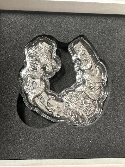 2023 CHAD DRAGONS Horseshoe 1 Oz Silver Shaped Coin - 688 Mintage $67. ...