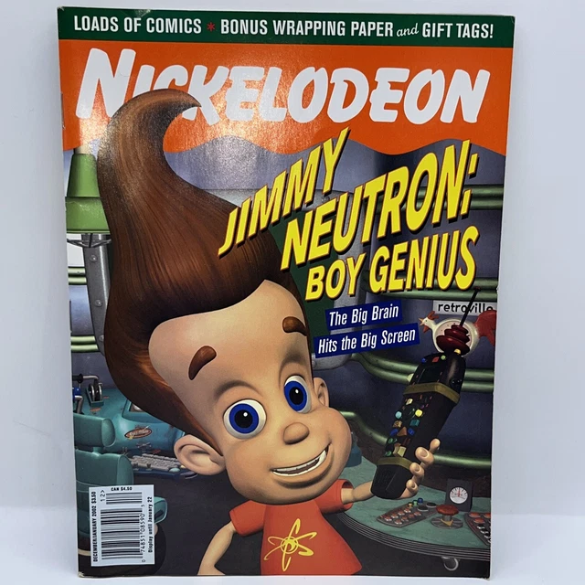 NICKELODEON MAGAZINE, DECEMBER/JANUARY 2002, Jimmy Neutron Boy Genius ...