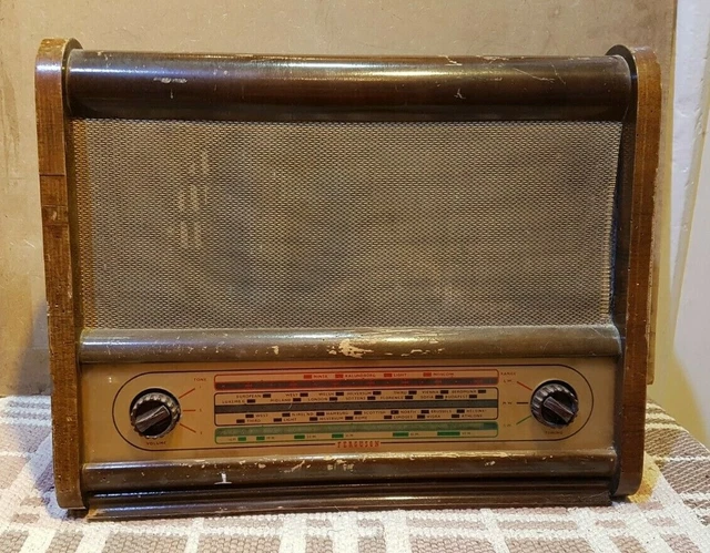 VINTAGE 1960''S 50S Valve Transistor Radio Ferguson 353A England 3 Band ...