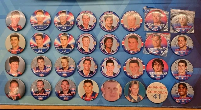 1990S AFL PLAYER Badges WESTERN BULLDOGS Lot (36) VFL Football $60.00 ...