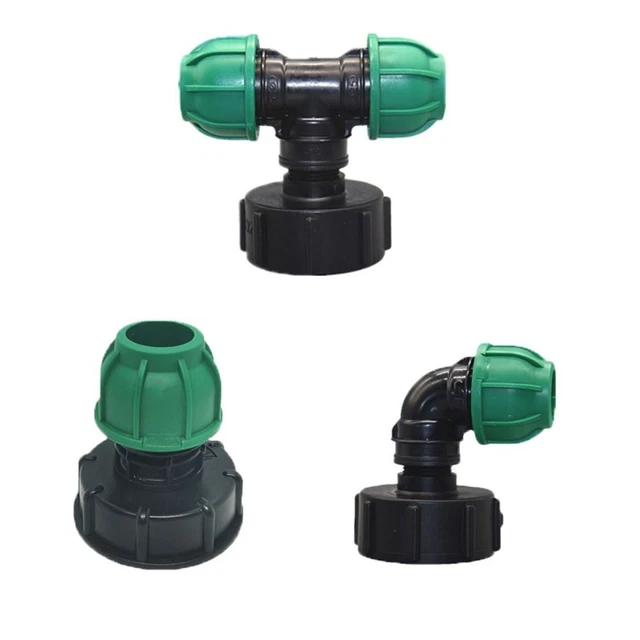STRAIGHT IBC TANK Adapters Fitting Elbow Water Hose Fittings Storage ...