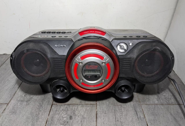 SONY CFD-G500 STEREO CD/Radio/Cassette Boombox PDW Power Drive Woofer ...