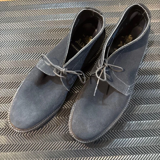 ALDEN SHOES 14961 Suede Chukka Boots Barrie Last Navy Men Size US 6.5 B ...