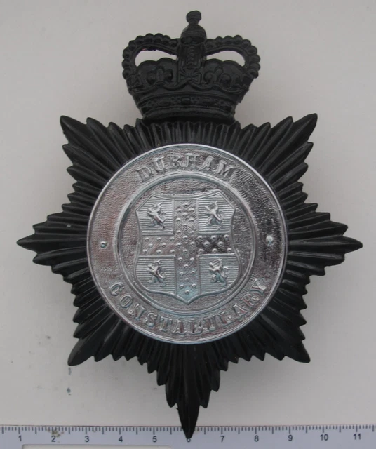 OBSOLETE DURHAM CONSTABULARY helmet badge QC COA ( b ) £17.99 - PicClick UK