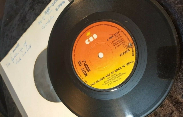 MOTT THE HOOPLE The Golden Age of Rock 'n' Roll - 7"/45 tours - cadeau d'anniversaire 1974 EUR 1 ...