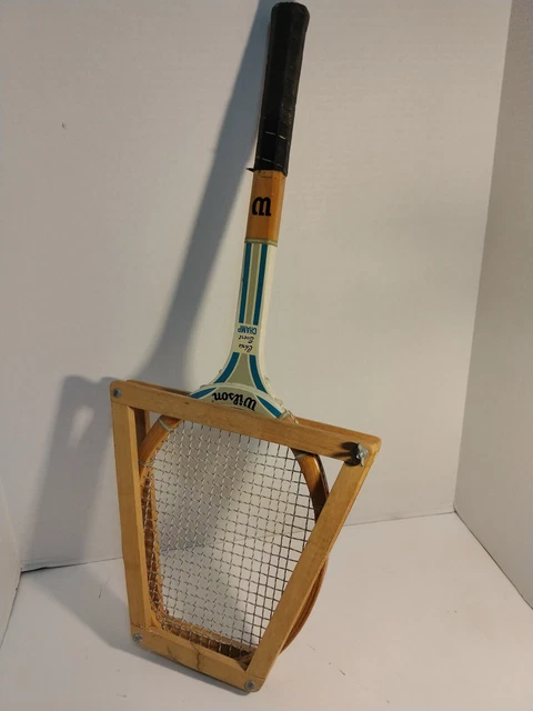 VINTAGE WILSON CHRIS Evert "Champ" Tennis Racket 4 1/4" Grip Exclnt ...