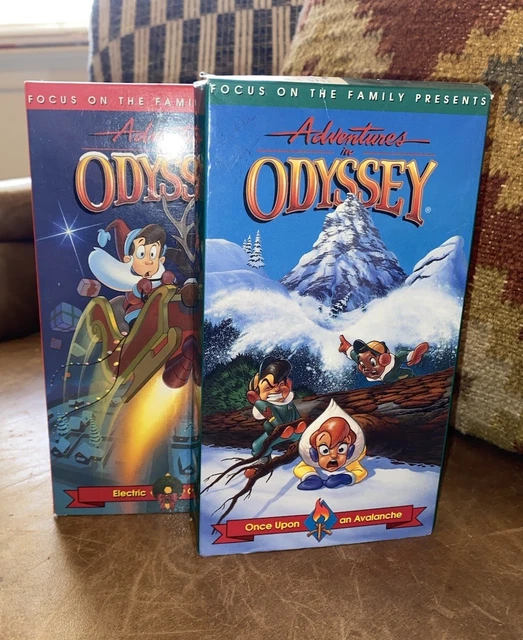 ADVENTURES IN ODYSSEY 2 VHS Tapes Once Upon an Avalanche AND Electric ...