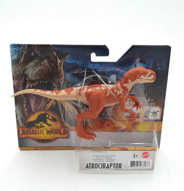 JURASSIC WORLD DOMINION Ferocious Pack Atrociraptor Dinosaur Ages 3 ...