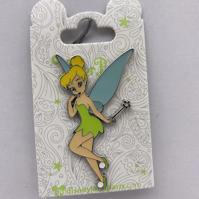 DISNEY PARIS PIN Tinkerbell Flying & Wand Peter Pan Disneyland Parks ...