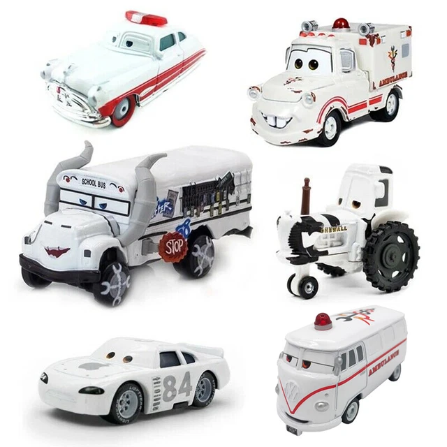 MATTEL DISNEY PIXAR Cars Miss Fritter Apple McQueen Tractor Kids Model ...