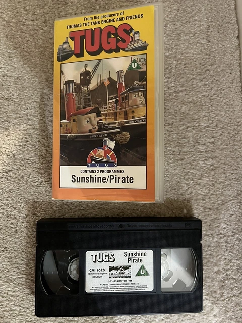 TUGS 'SUNSHINE/PIRATE' VIDEO VHS U Cert 1988 Children Kids Boats £39.99 ...
