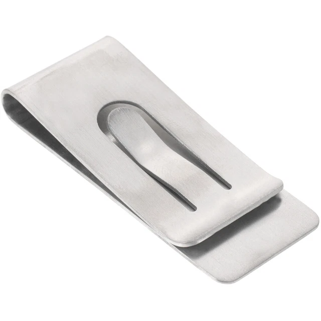 1PC MONEY CLIP Cash Fixing Clip Titanium Bill Fold Clip Credit Card ...