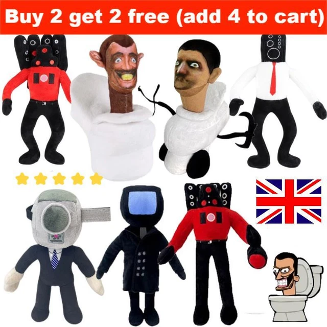 SKIBIDI TOILET CAMERA Plush Toy Stuffed Doll Prank Game Props Funny ...